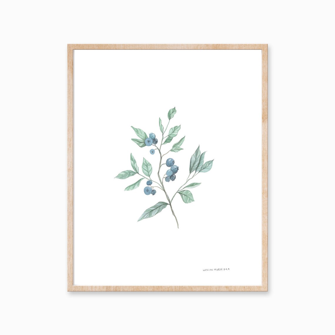 Blueberry Print Plant Print Vintage Botanical Art Blueberry - Etsy