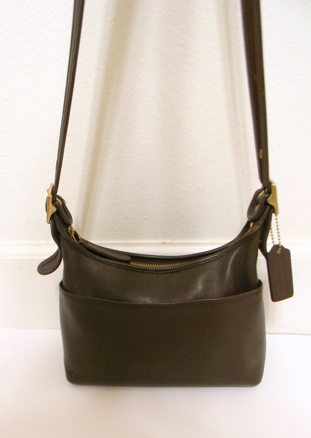 Vintage COACH Legacy 9136 Dark Brown Glove Tanned Cowhide Crossbody ...