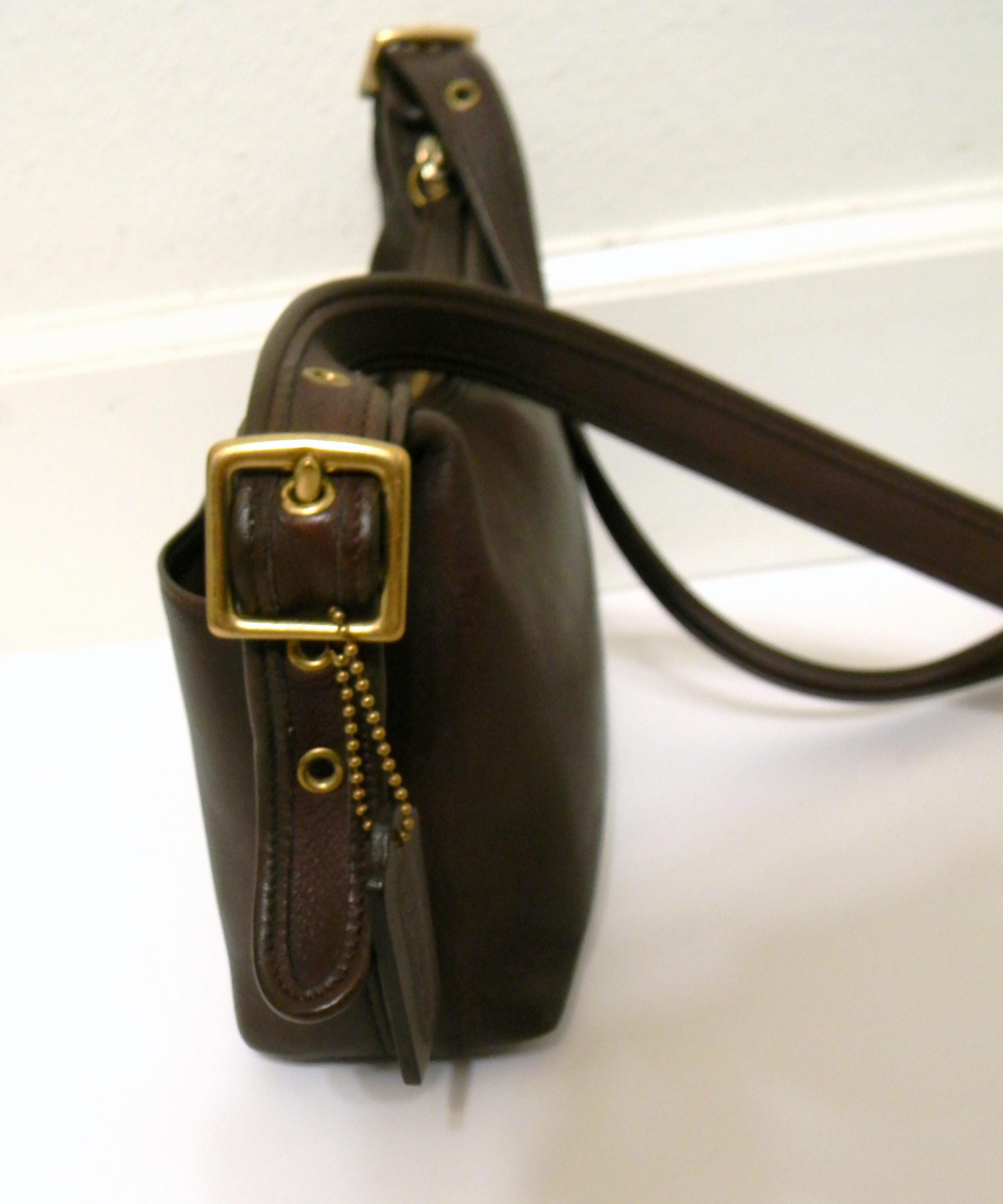 Vintage COACH Legacy 9136 Dark Brown Glove Tanned Cowhide Crossbody ...