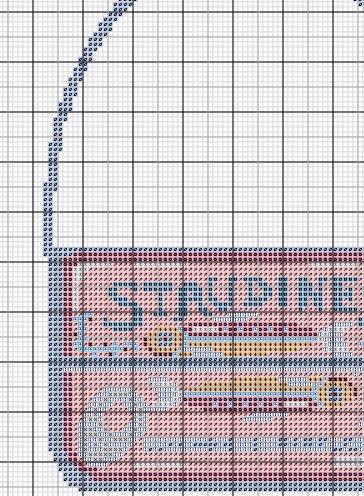 Staudines Sardine Bag Needlepoint Pattern Cross Stitch Design STAUD ...