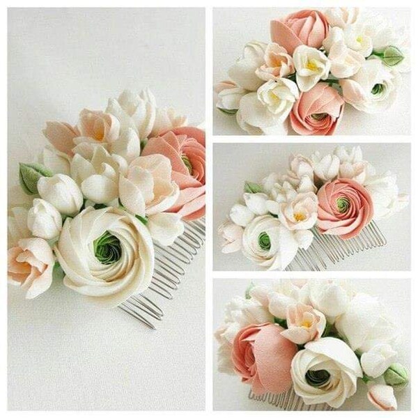 Rose Hair Comb - Etsy