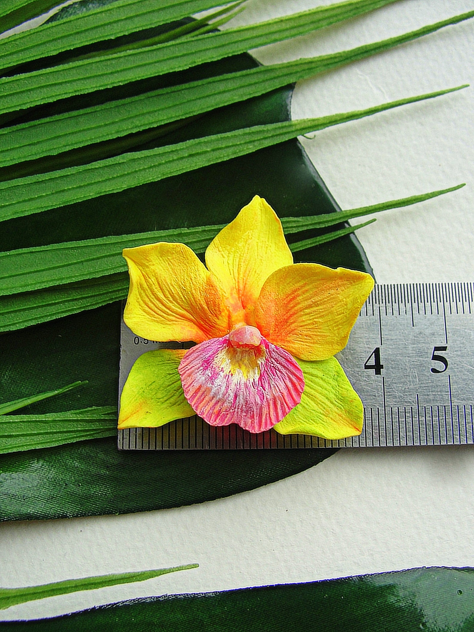 Orchid Flower Brooch Pin, Orchid Wedding Accessories, Orchid Accessory ...