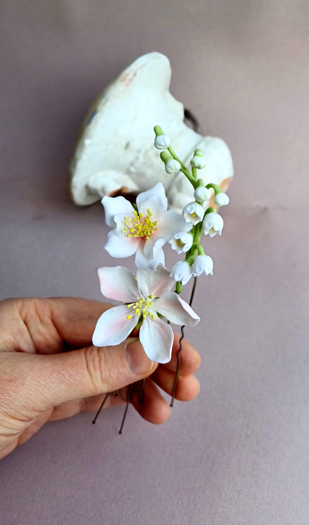 Apple Blossom Cherry Sakura Blossom Lily of the Valley Flower Hair ...