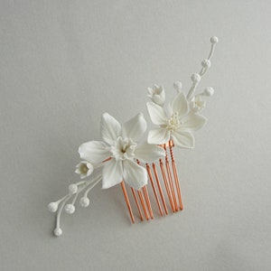White Ivory Flowers Hair Comb Lily of the Valley Hair - Etsy