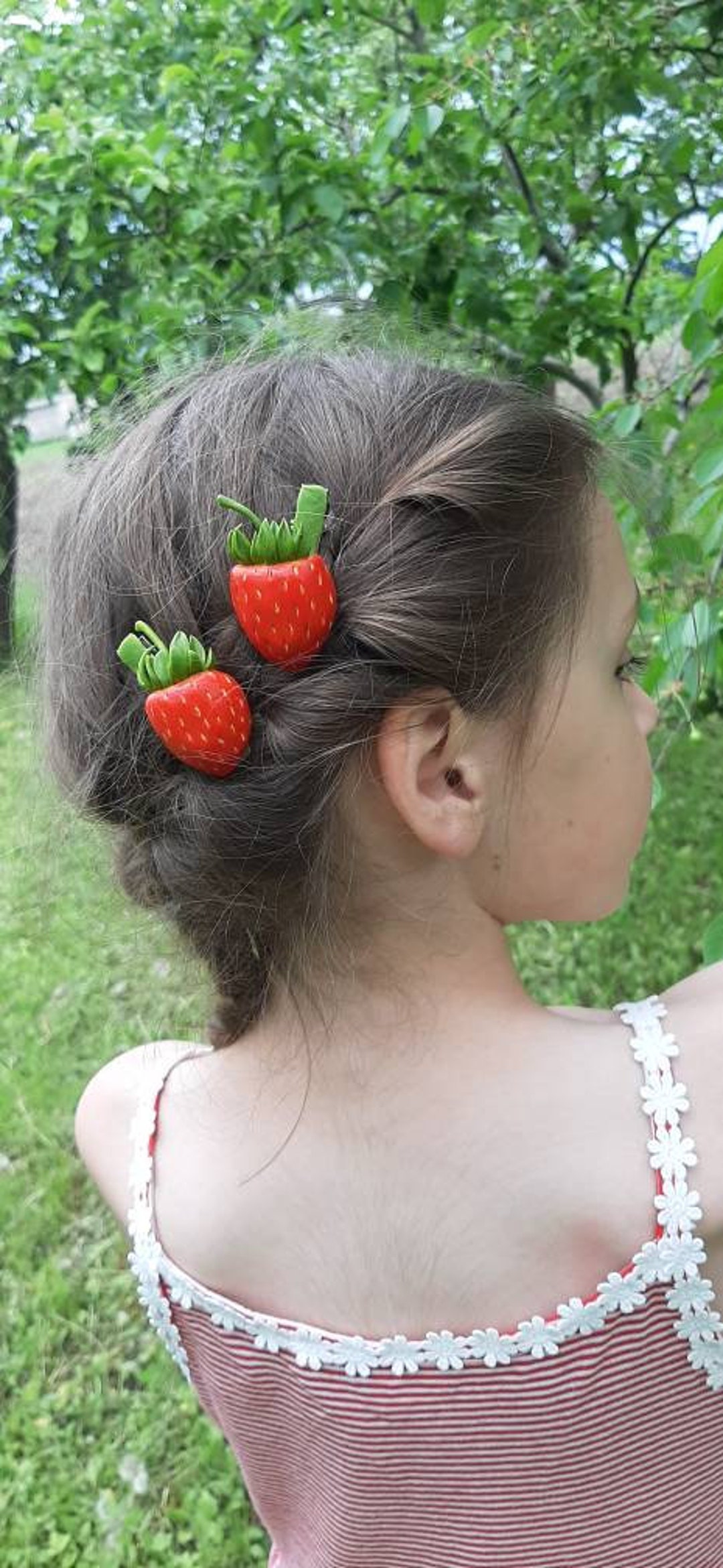 Strawberry Hair Clips, Strawberry Girl, Strawberry Party, Strawberry ...
