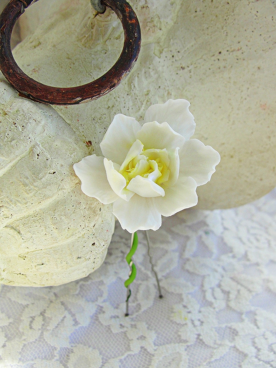 Spring Daffodil, Daffodil Hair Clip Set, Spring Hair Clips, St David’s ...