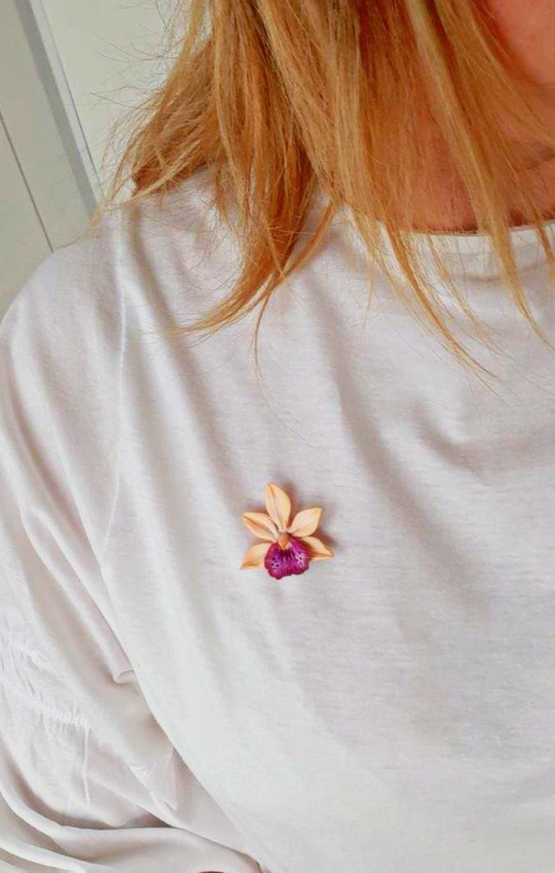 Orchid Flower Brooch Pin 5 Pieces, Orchid Wedding Accessories, Orchid ...