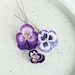 Purple Violet Pansy Viola Hair Pins Set3, Pansy Viola Hair Pin, Pansy ...
