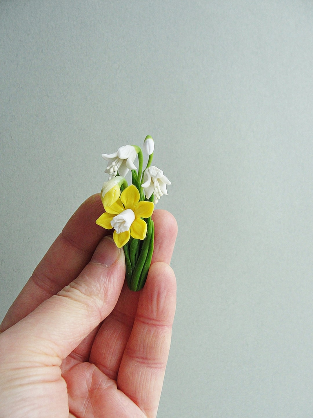 Daffodil Brooch, Daffodils Pin, Yellow Flowers Brooch, Easter Gift Idea ...