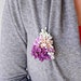 Floral Brooch Lilac Brooch Flower, Lilac Flower, Women Gift, Wedding ...