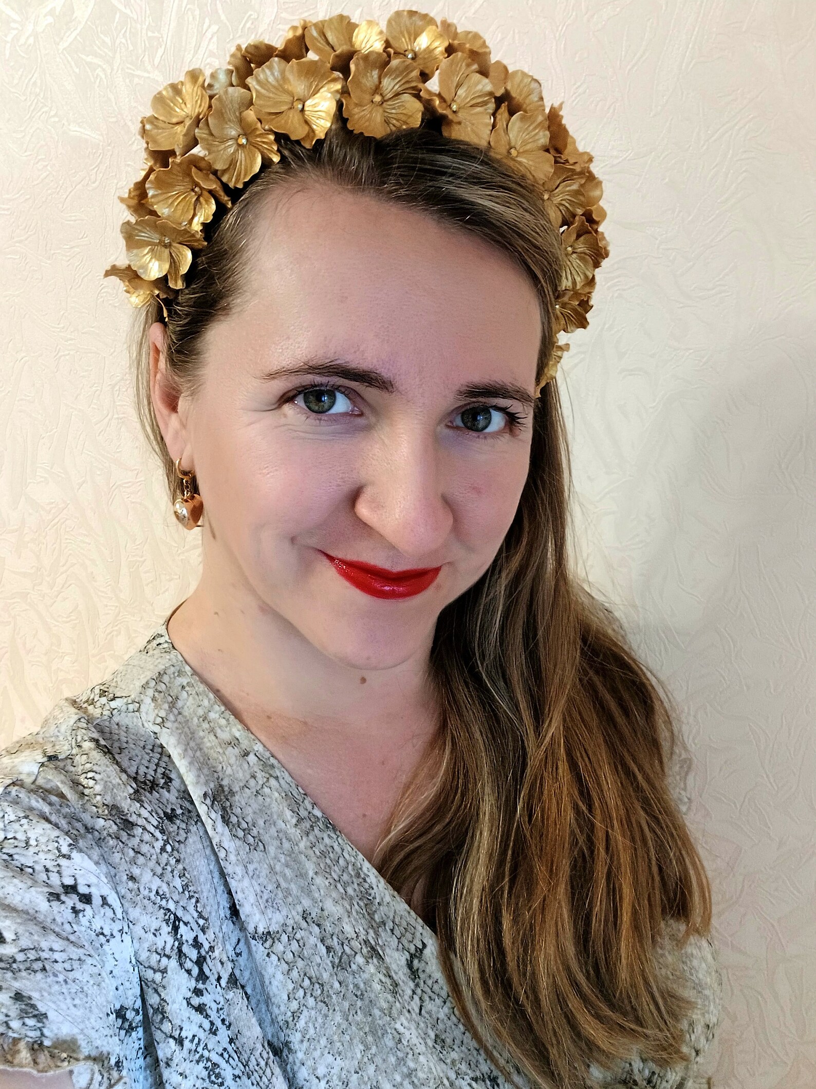 Gold Flowers Bridal Hair Crown, Golden Wedding Hair Crown, Bridal Gold ...