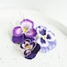 Purple Violet Pansy Viola Hair Pins Set3, Pansy Viola Hair Pin, Pansy ...