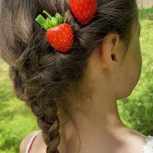 Strawberry Hair Clips, Strawberry Girl, Strawberry Party, Strawberry ...