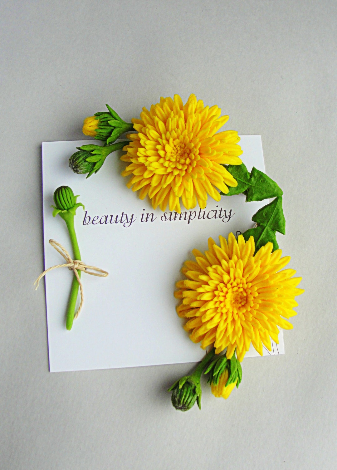 Dandelion Hair Clip, Dandelion Hair Flower, Dandelion Hair Accessories ...