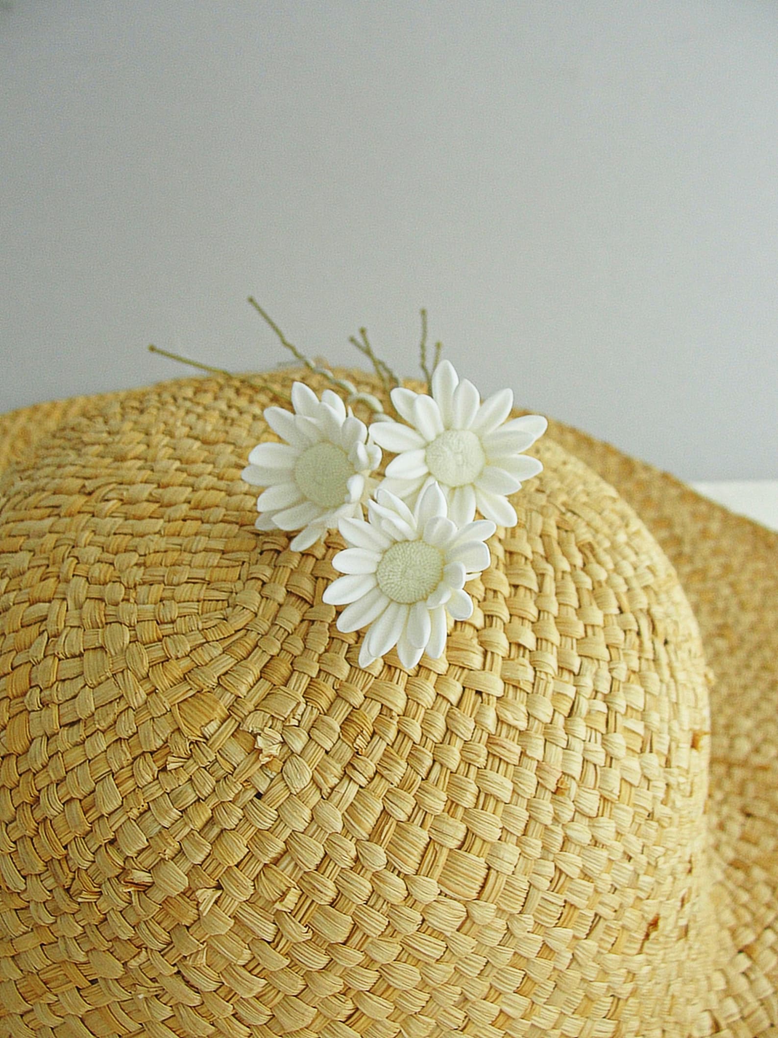 Daisy Hair Pins, Wedding Hair Pins, Bridal Daisy Headpiece, White Ivory ...