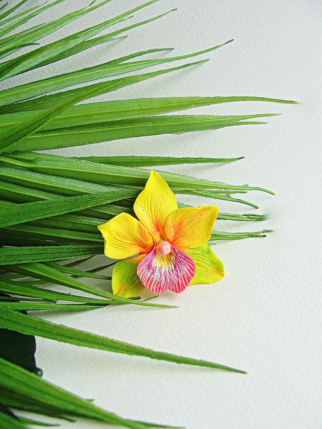 Orchid Flower Brooch Pin, Orchid Wedding Accessories, Orchid Accessory ...