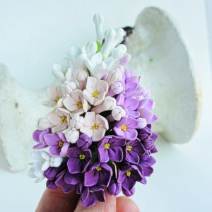 Floral Brooch Lilac Brooch Flower, Lilac Flower, Women Gift, Wedding ...