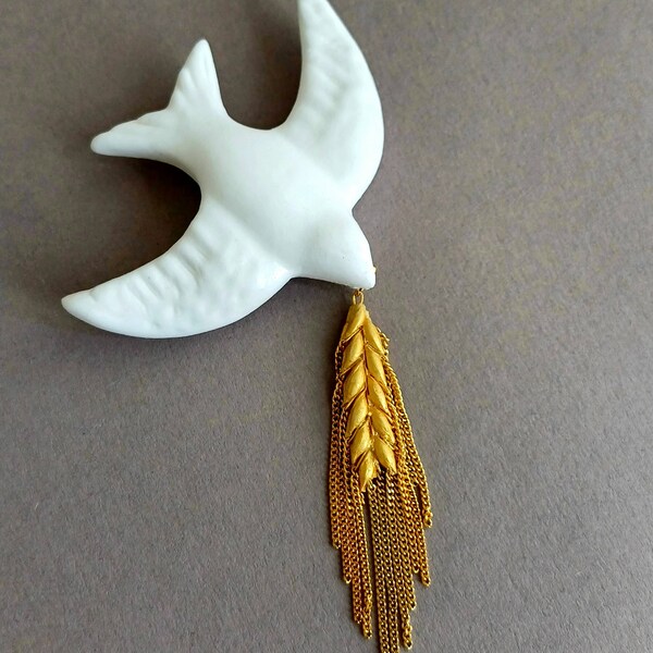 Bird Brooch - Etsy