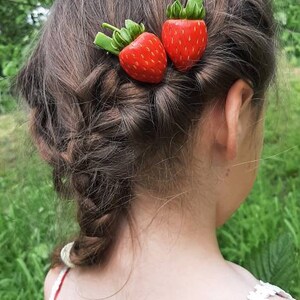 Strawberry Hair Clips, Strawberry Girl, Strawberry Party, Strawberry ...