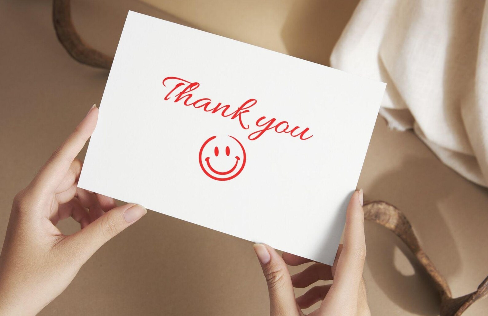 Instant Download - Thank You Card With Smiley Face - Etsy