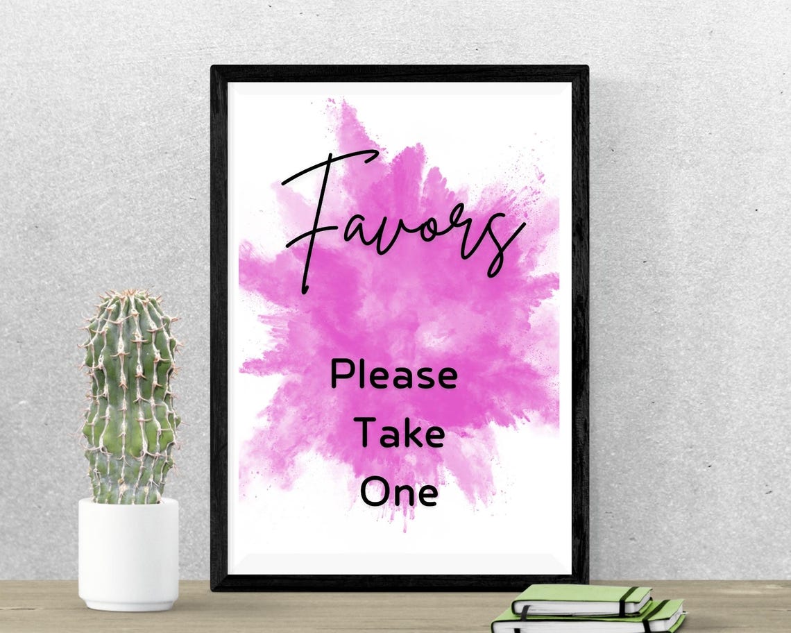 Instant Download - Favors Please Take One - Etsy