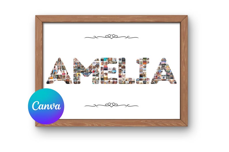 Editable Canva "amelia" Photo Collage Template - Instant Download ...
