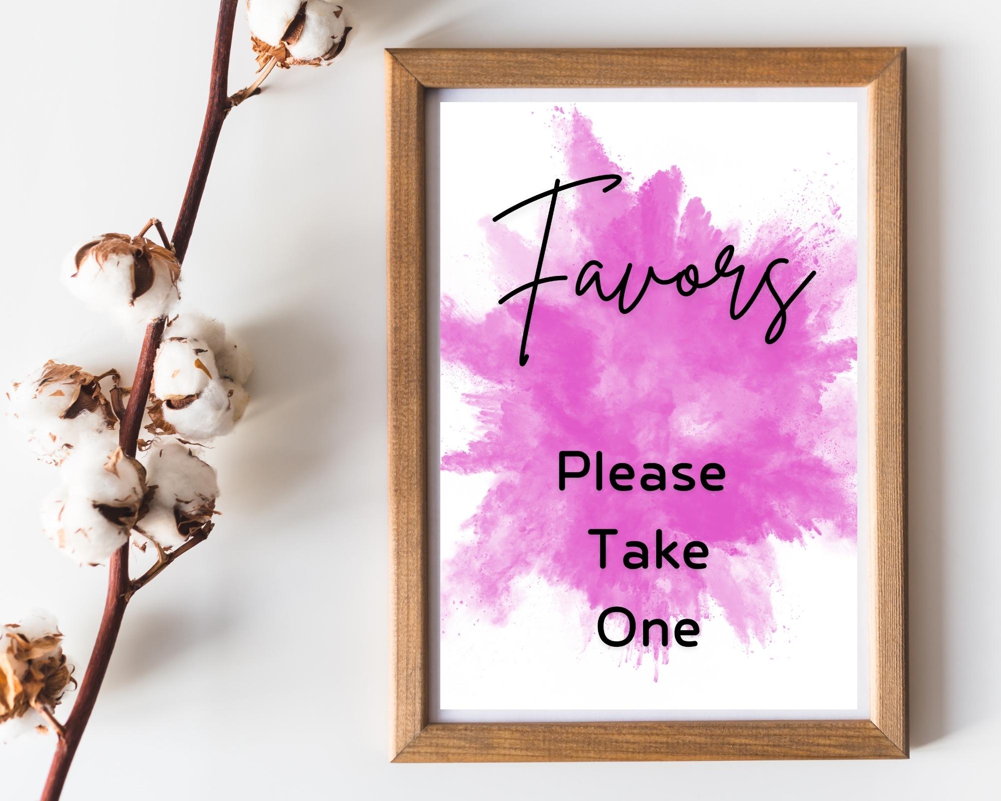 Instant Download - Favors Please Take One - Etsy