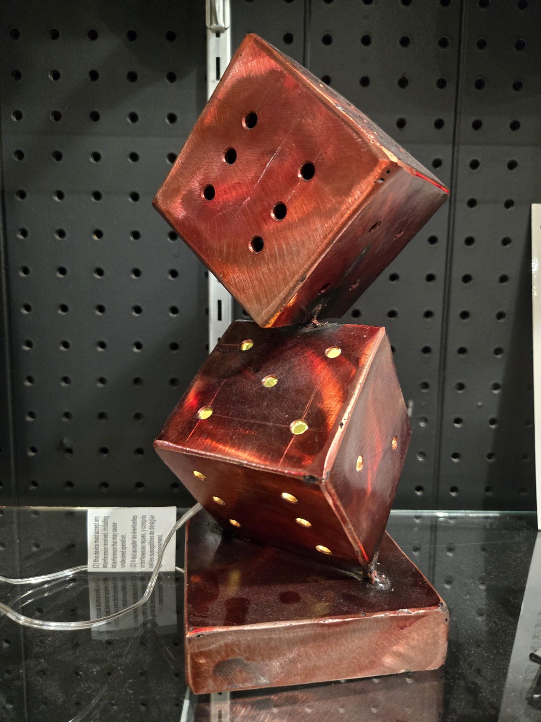 Red Dice , Steel Statue, Small Indoor Metal Art , Metal Statue . - Etsy