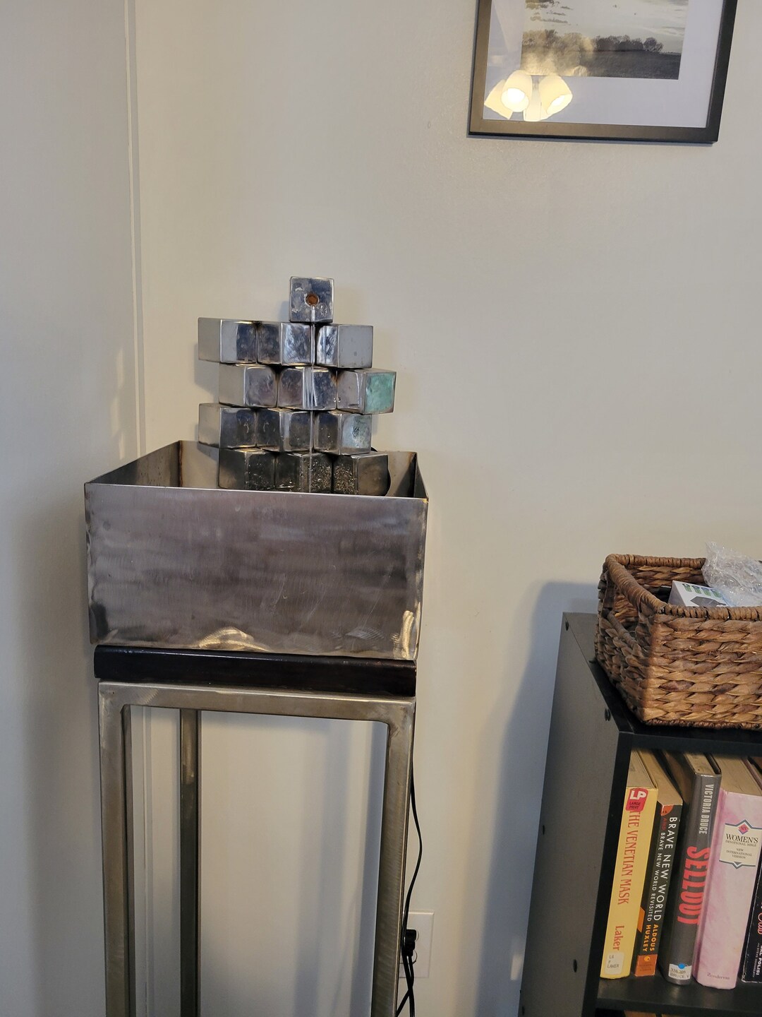 Handmade Stainless Steel Water Fountain: Cubist Indoor/outdoor ...