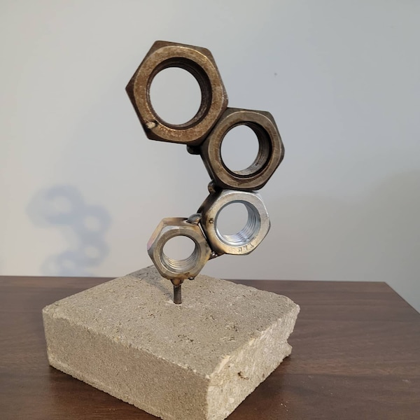 Small Metal Sculpture Indoor - Etsy