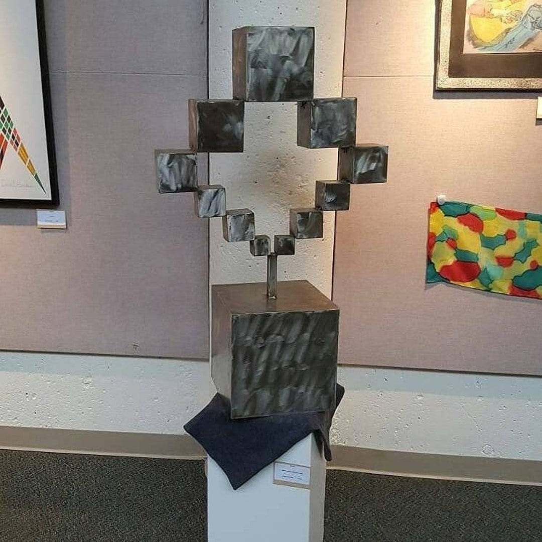 Abstract Metal Sculpture , Stargate, Abstract Metal Statue , Modern ...