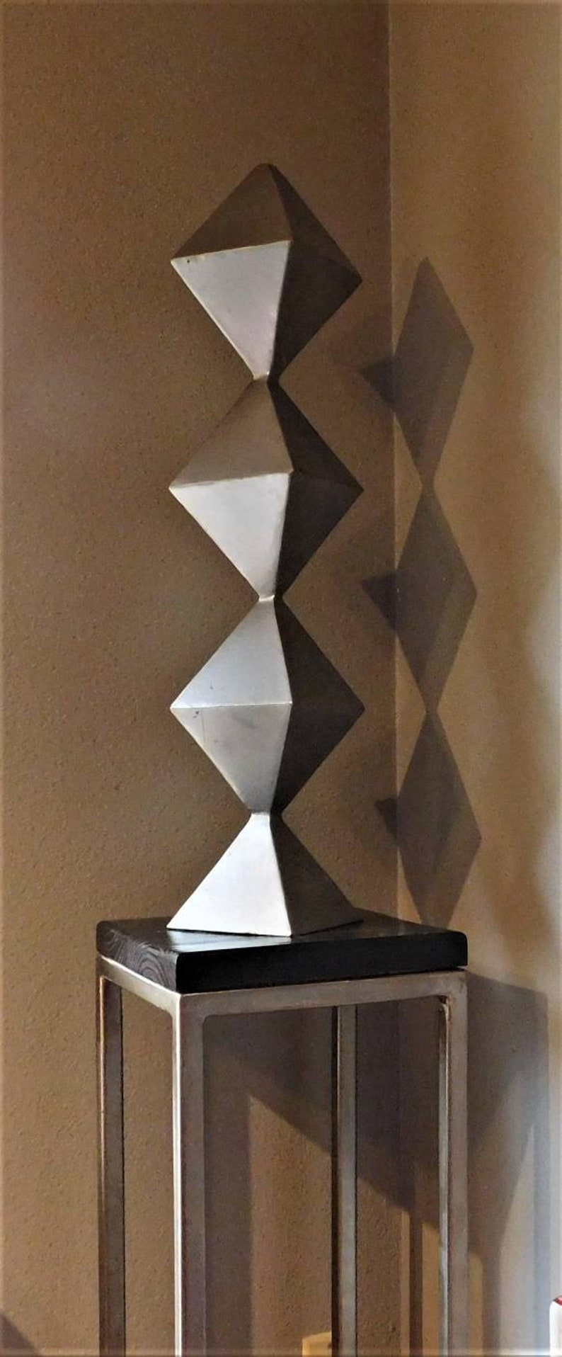 Infinity Column Abstract Metal Statue Modern Sculpture Mild - Etsy
