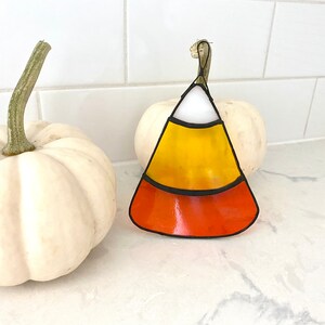 Candy Corn Sun Catcher Stained Glass - Etsy