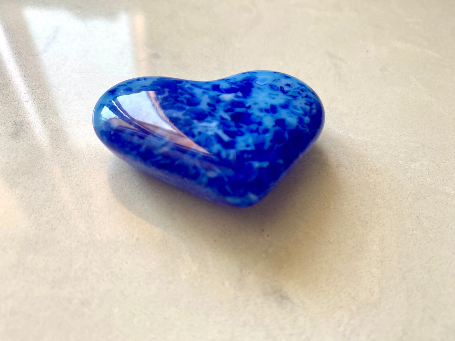 Blue Glass Heart Collectible Mothers Day Fused Glass - Etsy