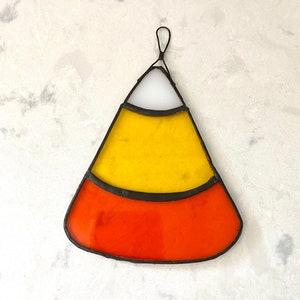 Candy Corn Sun Catcher Stained Glass - Etsy