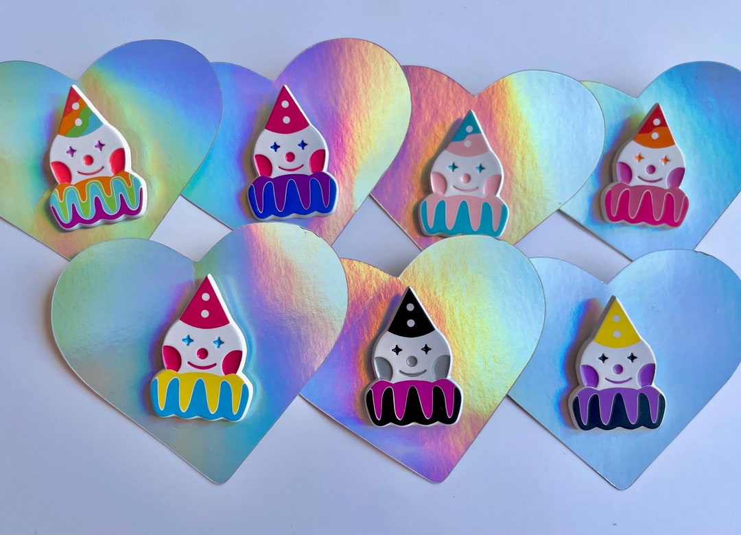 Pride Clown Charity Enamel Pins - Etsy