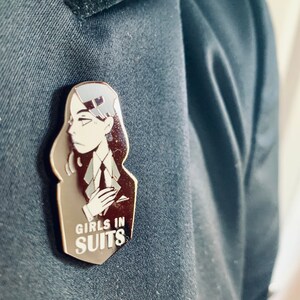 Girls in Suits Enamel Pin - Etsy