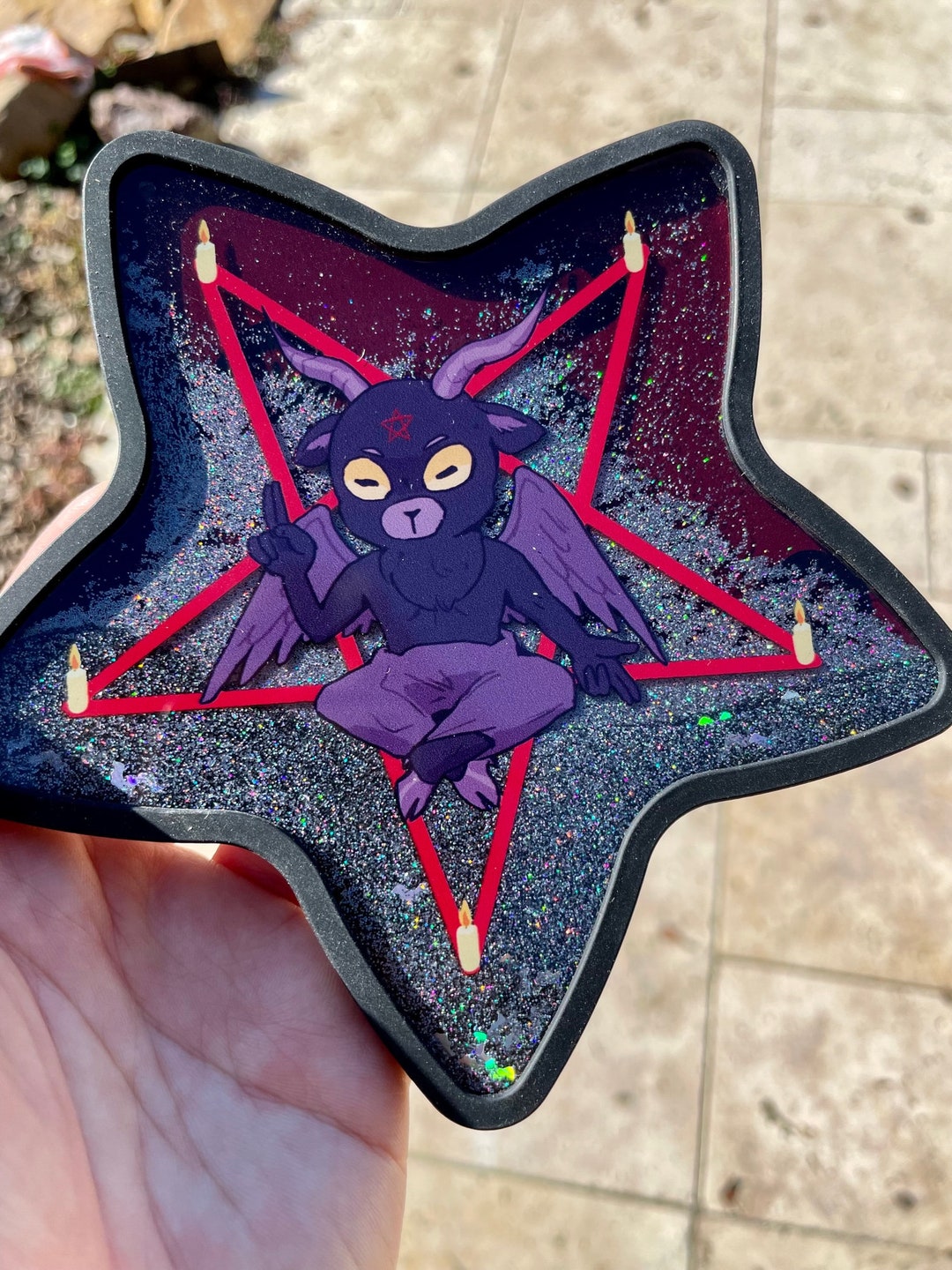 Baphomet Star Coaster - Etsy