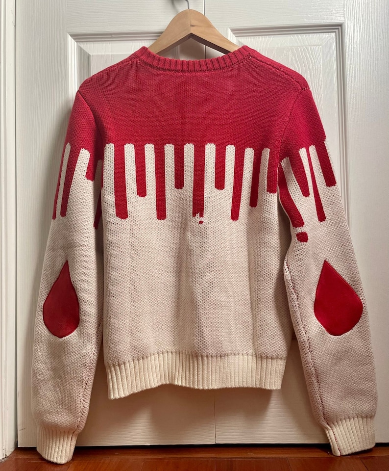Slasher Blood Drop Sweater - Etsy Canada