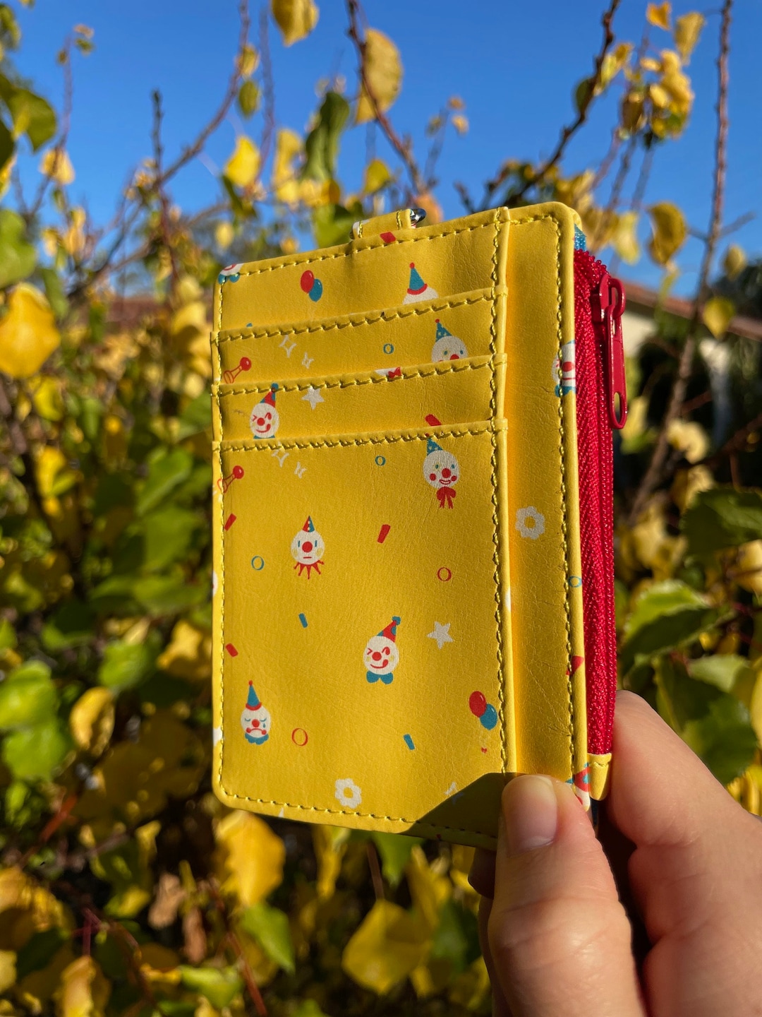 Clown Face Card Wallet - Etsy