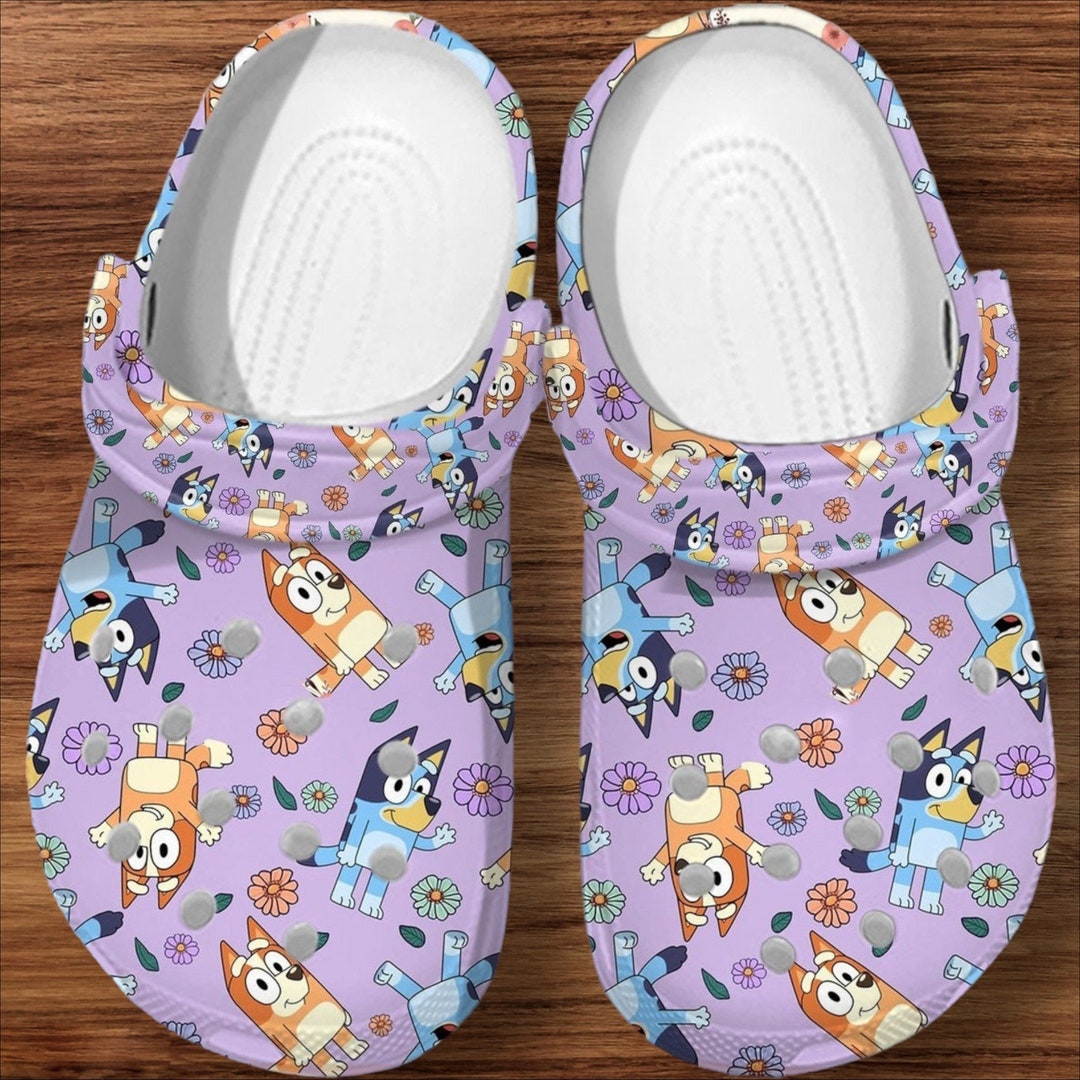 Personalized Bluey Family Birthday Clog Shoes, Clogs Shoes for Men ...