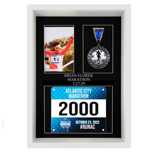 Personalized 3 in 1 Shadow Box Display for Marathons and - Etsy