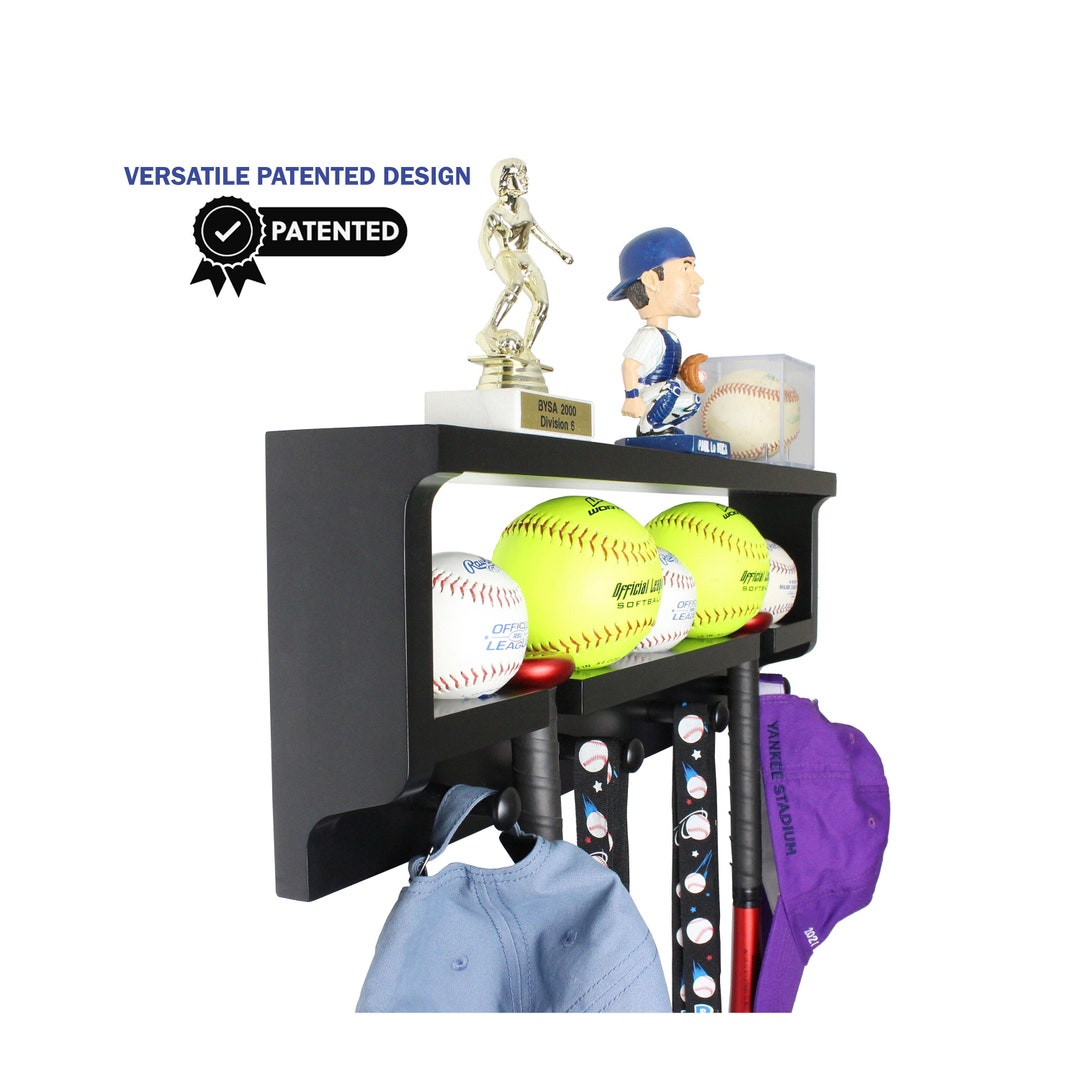 Medal Awards Rack Premier Baseball and Softball Trophy Shelf Display ...