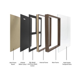 3 in 1 Shadow Box Display race Bib Race Medal Photo - Etsy