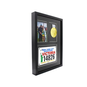 3 in 1 Shadow Box Display race Bib Race Medal Photo - Etsy