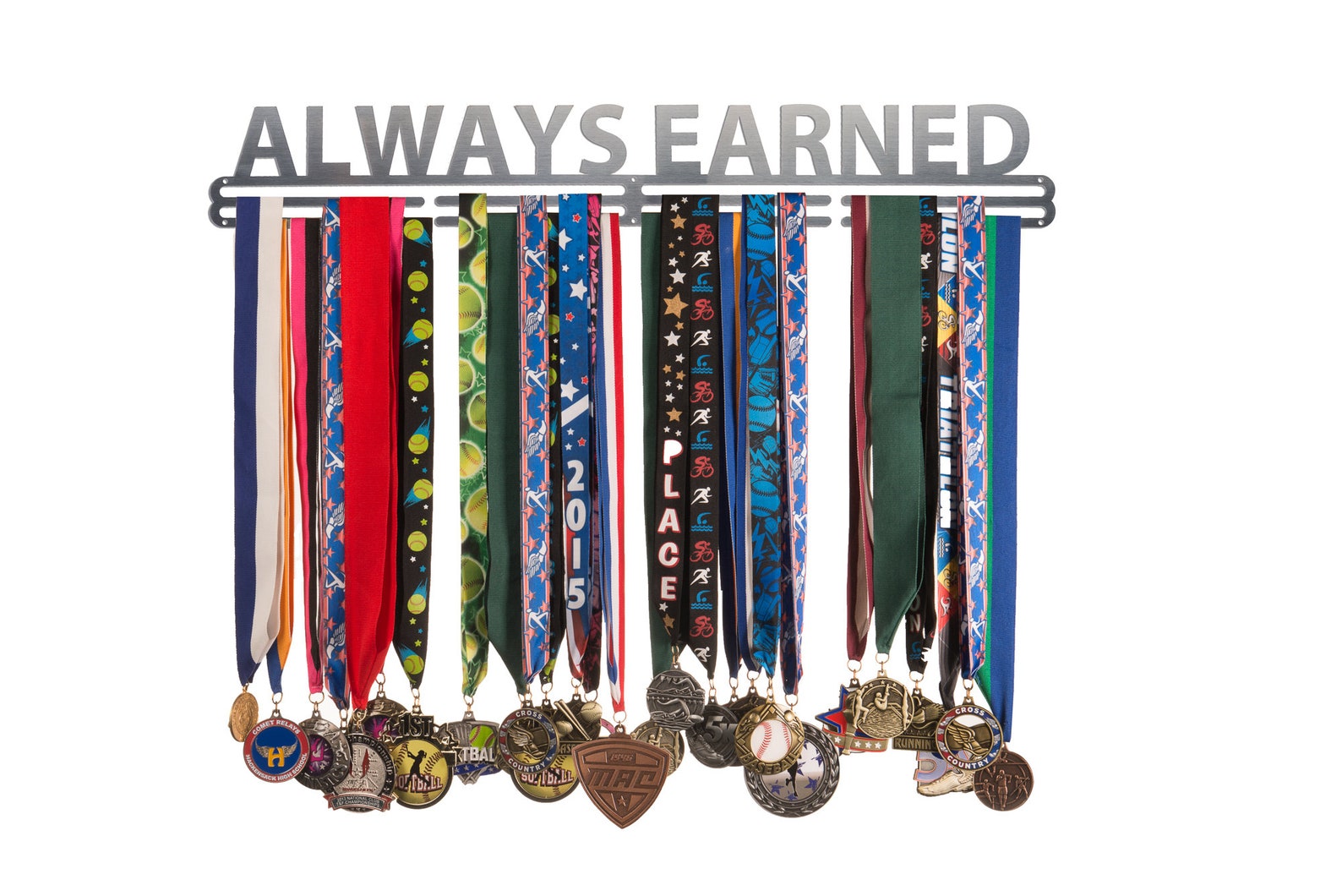 Medal Hanger Lanyard Display Always Earned Stainless Steel - Etsy