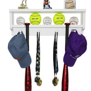 Medal Awards Rack Premier Baseball and Softball Trophy Shelf Display ...