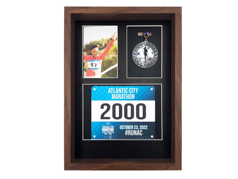3 in 1 Shadow Box Display race Bib Race Medal Photo - Etsy