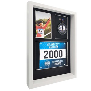 3 in 1 Shadow Box Display race Bib Medal Photo - Etsy