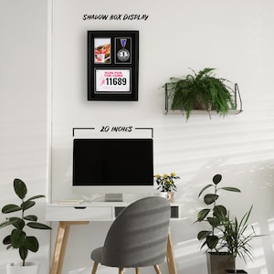 3 in 1 Shadow Box Display race Bib Medal Photo | Etsy